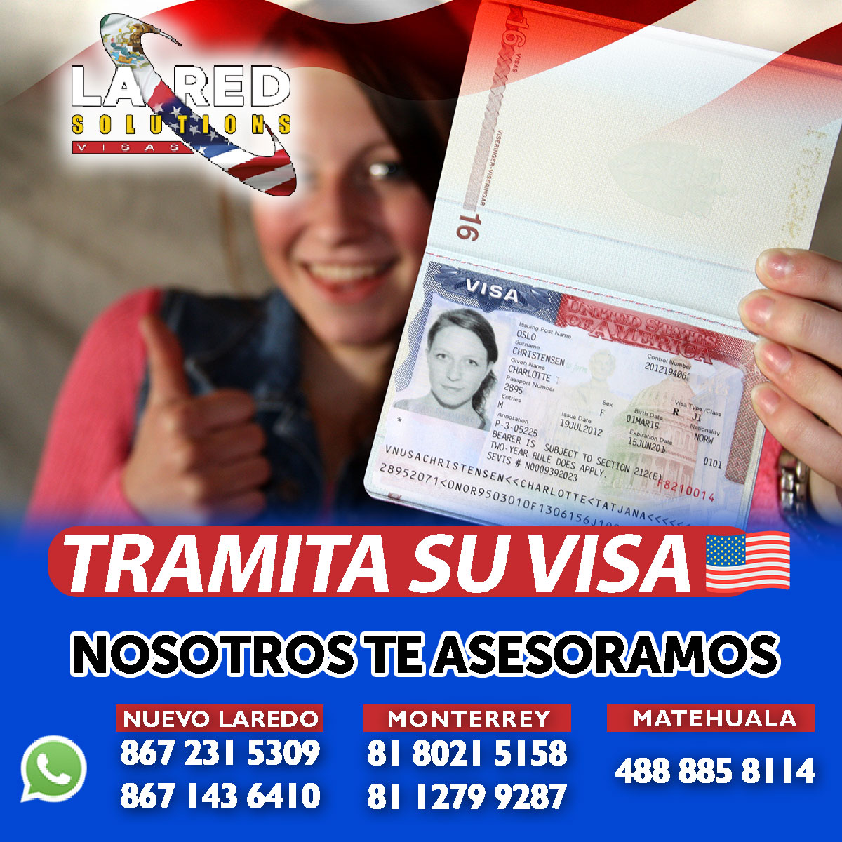 Tramite y renovación de visa americana en Nuevo Laredo fácil y rápido